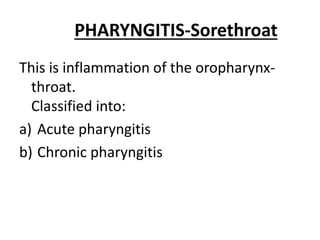 PHARYNGITIS in patients. 2023. pptx 23153114 | PPTX | Ear, Nose and ...