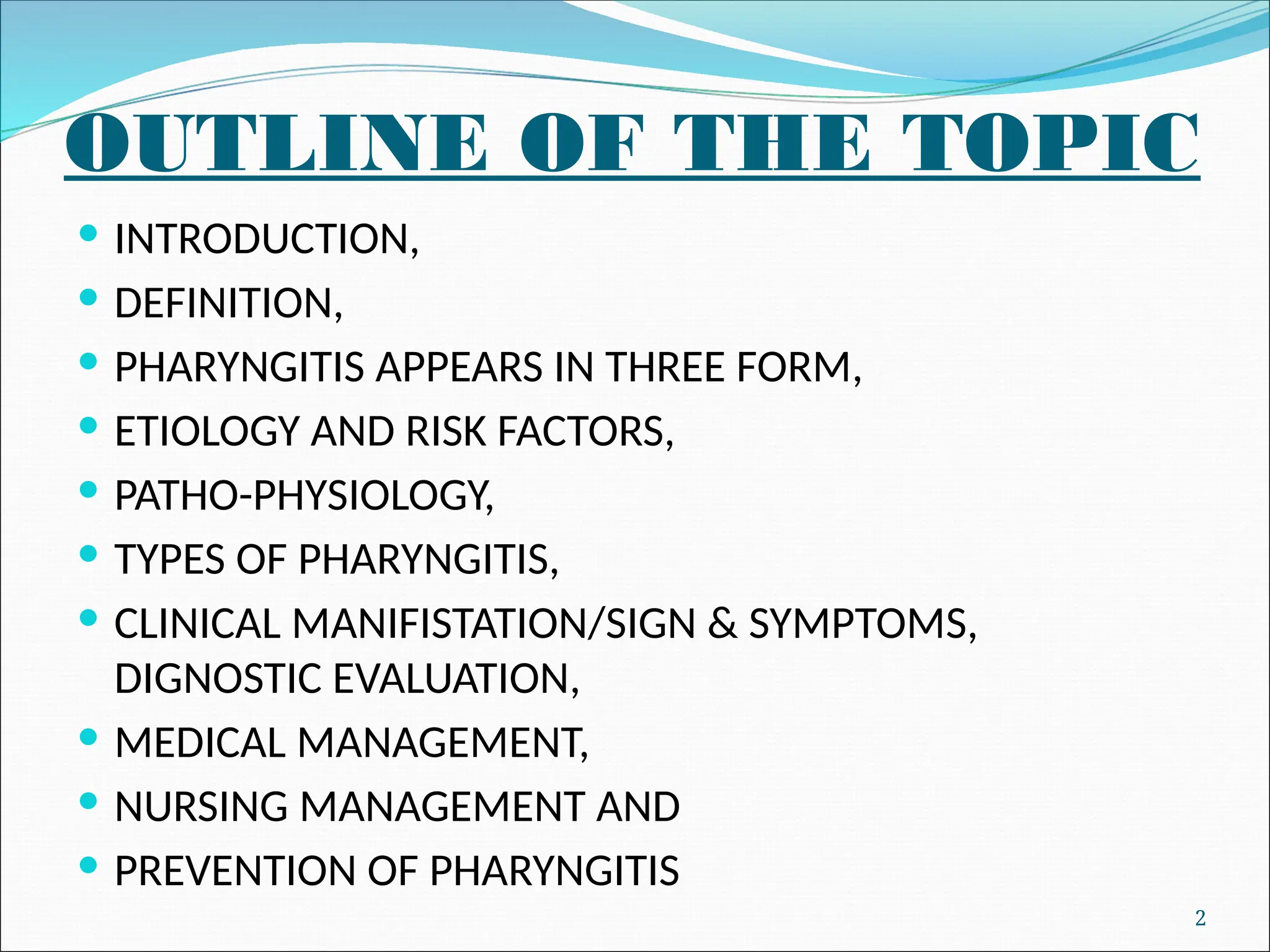 PHARYNGITIS FOR BSC NSG, GNM,MSC NURSING | PPTX