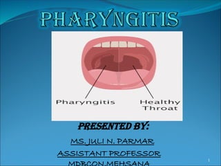 PHARYNGITIS FOR BSC NSG, GNM,MSC NURSING | PPTX