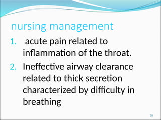 PHARYNGITIS FOR BSC NSG, GNM,MSC NURSING | PPTX