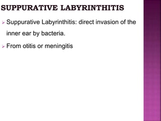 Pharyngitis & labyrinthitis | PPT
