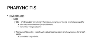 Pharyngitis, laryngitis | PPTX