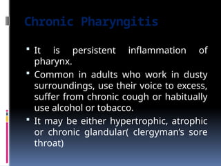 pharyngitis & laryngitis.pptx HGGHHHHHHHHH | PPTX