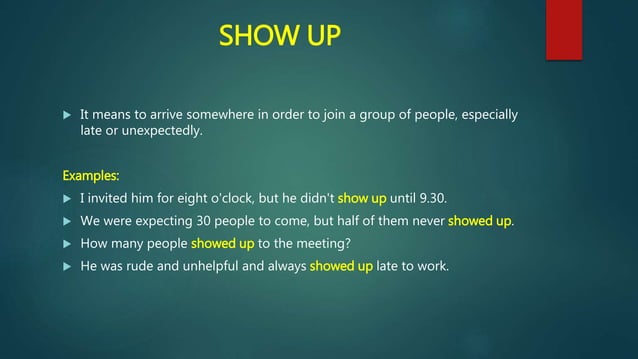 Phasal verbs | PPT