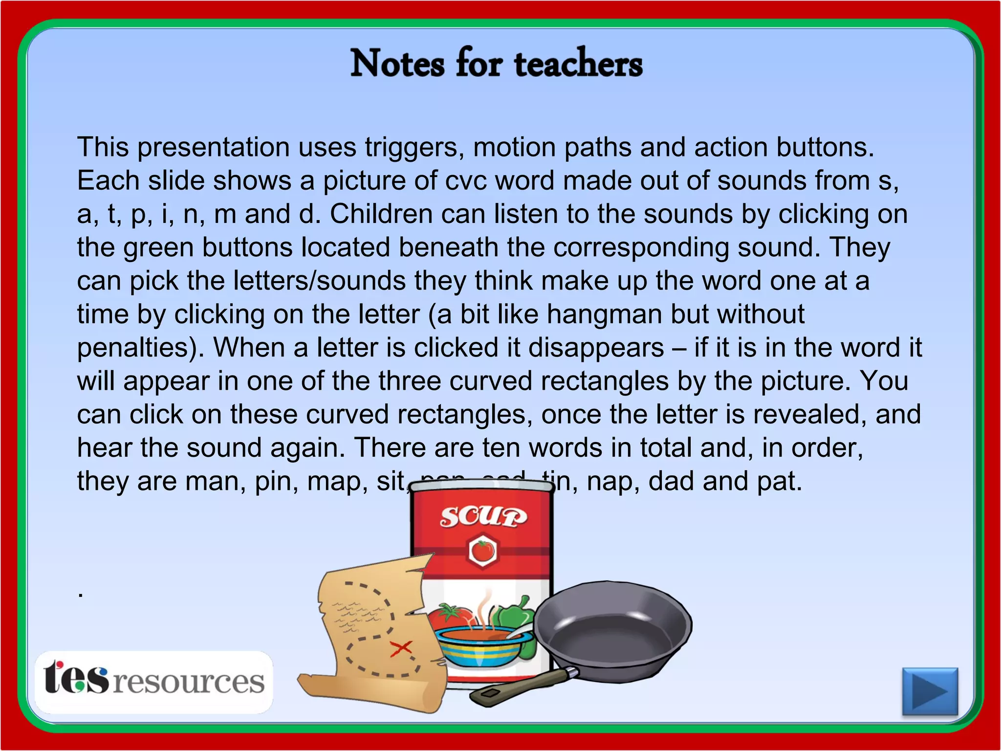 Reception Phonics Workshop October 2013 - Phase 2 -Words with three ...