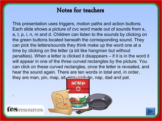 Reception Phonics Workshop October 2013 - Phase 2 -Words with three ...