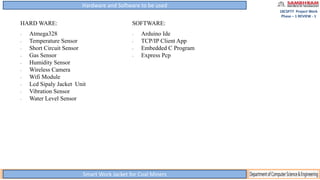 project presentation of smart jacket for coal miners | PPTX