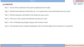 project presentation of smart jacket for coal miners | PPTX