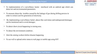 project presentation of smart jacket for coal miners | PPTX