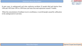 project presentation of smart jacket for coal miners | PPTX