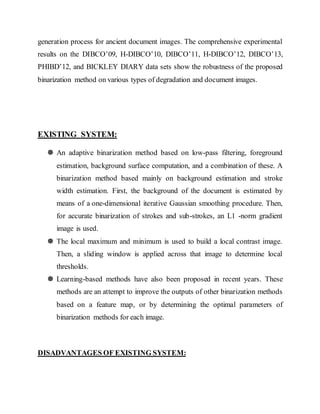 IEEE 2014 MATLAB IMAGE PROCESSING PROJECTS Phase based-binarization-of ...