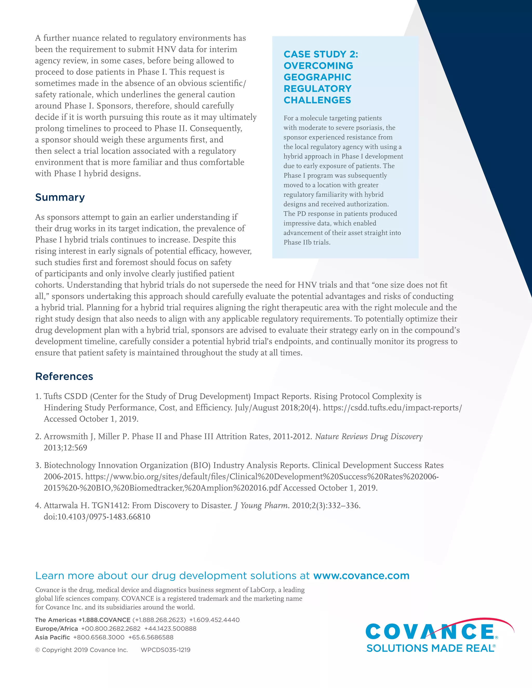 Phase I Hybrid Trials: A Guide to Successful Planning and Execution | PDF