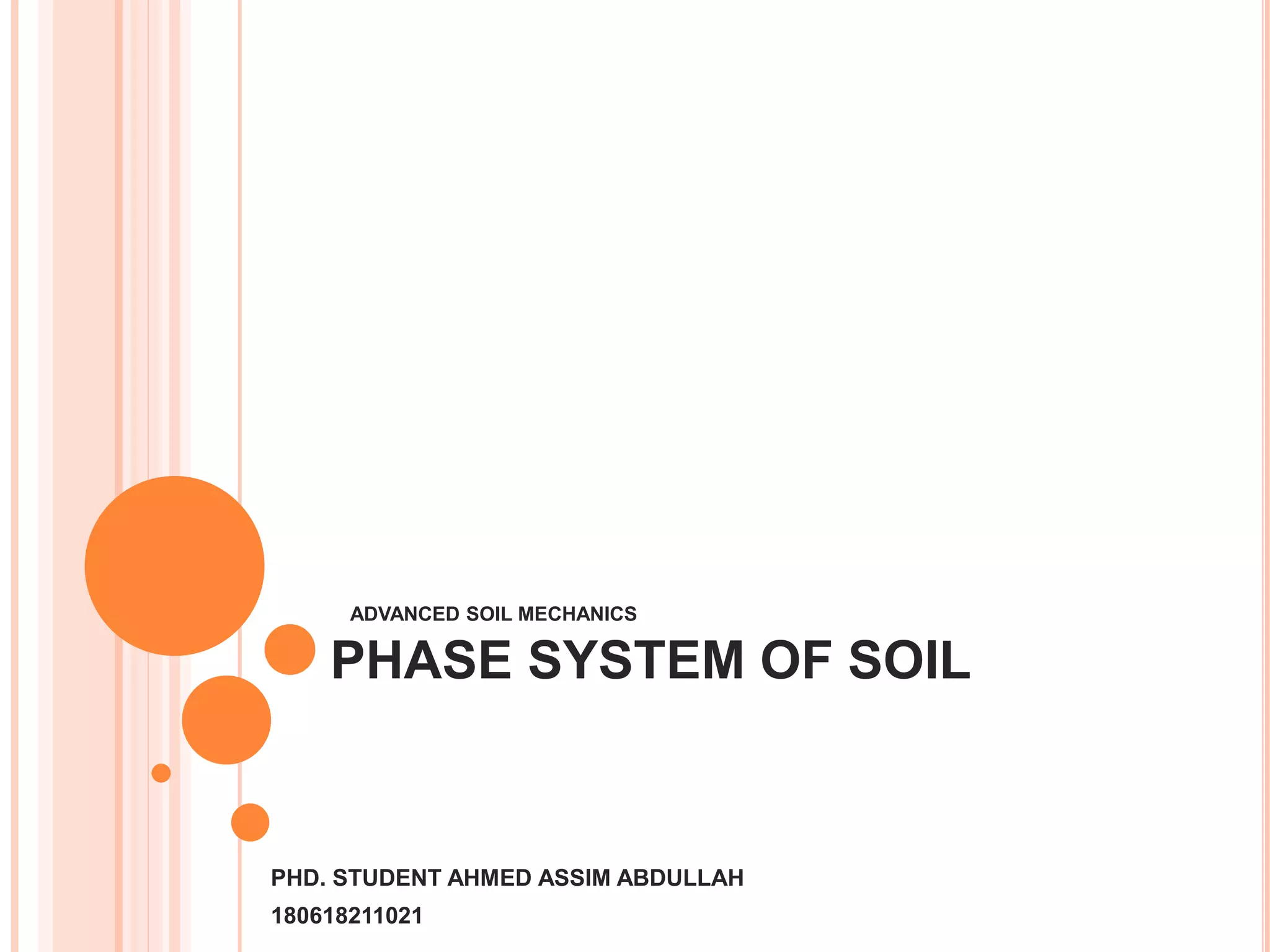 Phase system of soil | PPTX