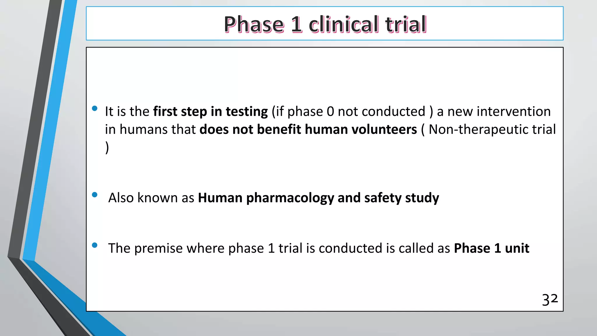 Phase 0 and Phase 1 clinical trial | PPTX