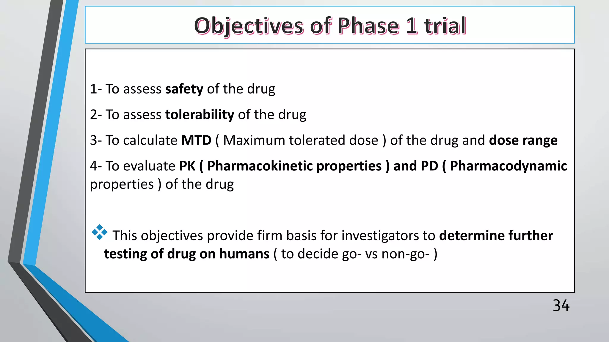 Phase 0 and Phase 1 clinical trial | PPTX
