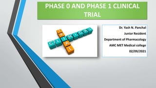 Phase 0 and Phase 1 clinical trial | PPT