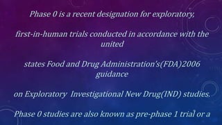 Phase 0 clinical trials | PPTX