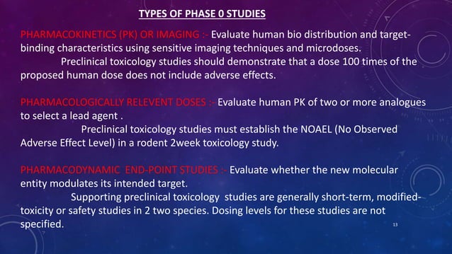 Phase 0 clinical trials | PPTX