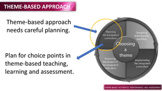 Phase 1 theme-based authentic performance and assessment - determining ...
