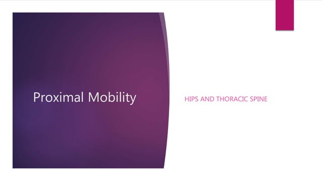 Proximal Stability & Core Rehabilitation | PPT