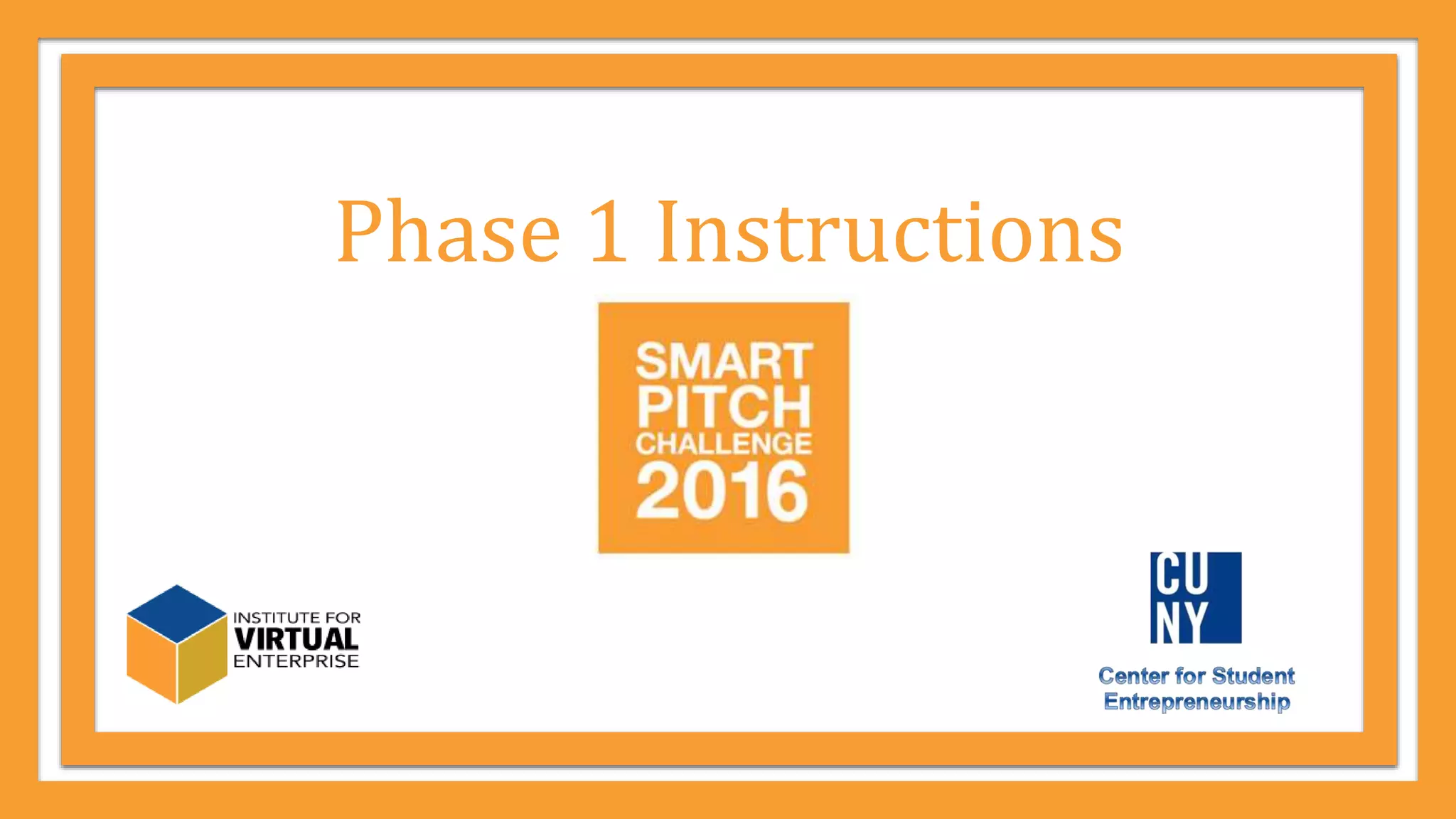 Phase 1 Instructions | PPTX