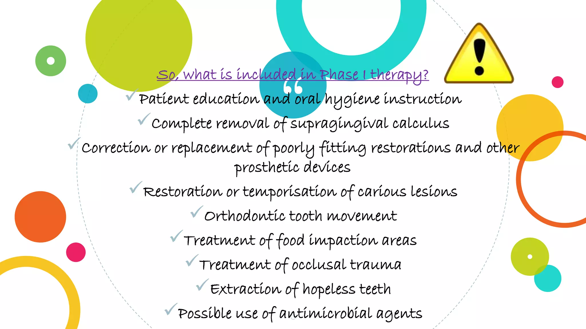 Phase 1 periodontal therapy | PPTX