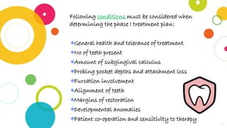 Phase 1 periodontal therapy | PPTX
