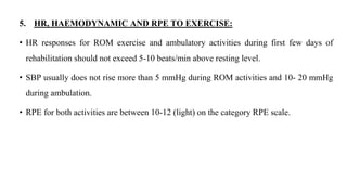 Phase 1of cardiac rehabilitation ppt x | PPTX