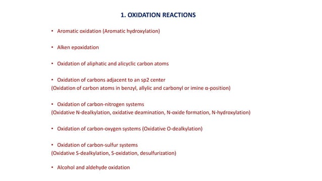 phase 1 reactions of metabolism of drugs | PDF