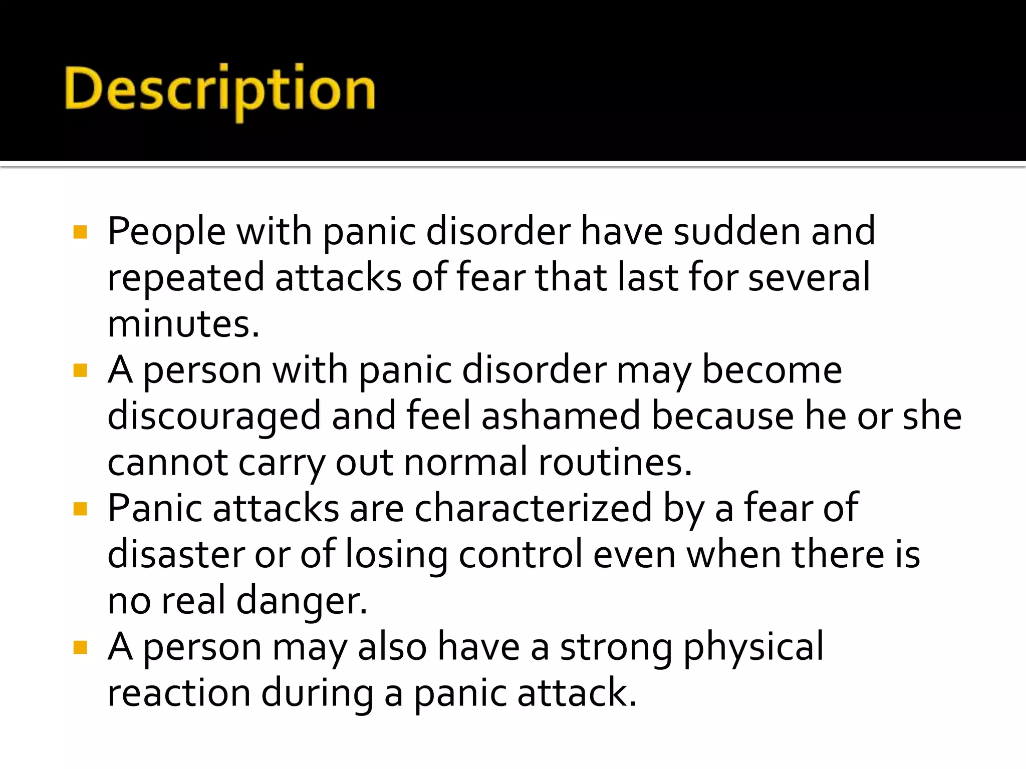 FMST Tuesday, April 15th (Panic Disorder) | PPT