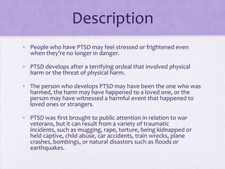 Post Traumatic Stress Disorder | PPTX