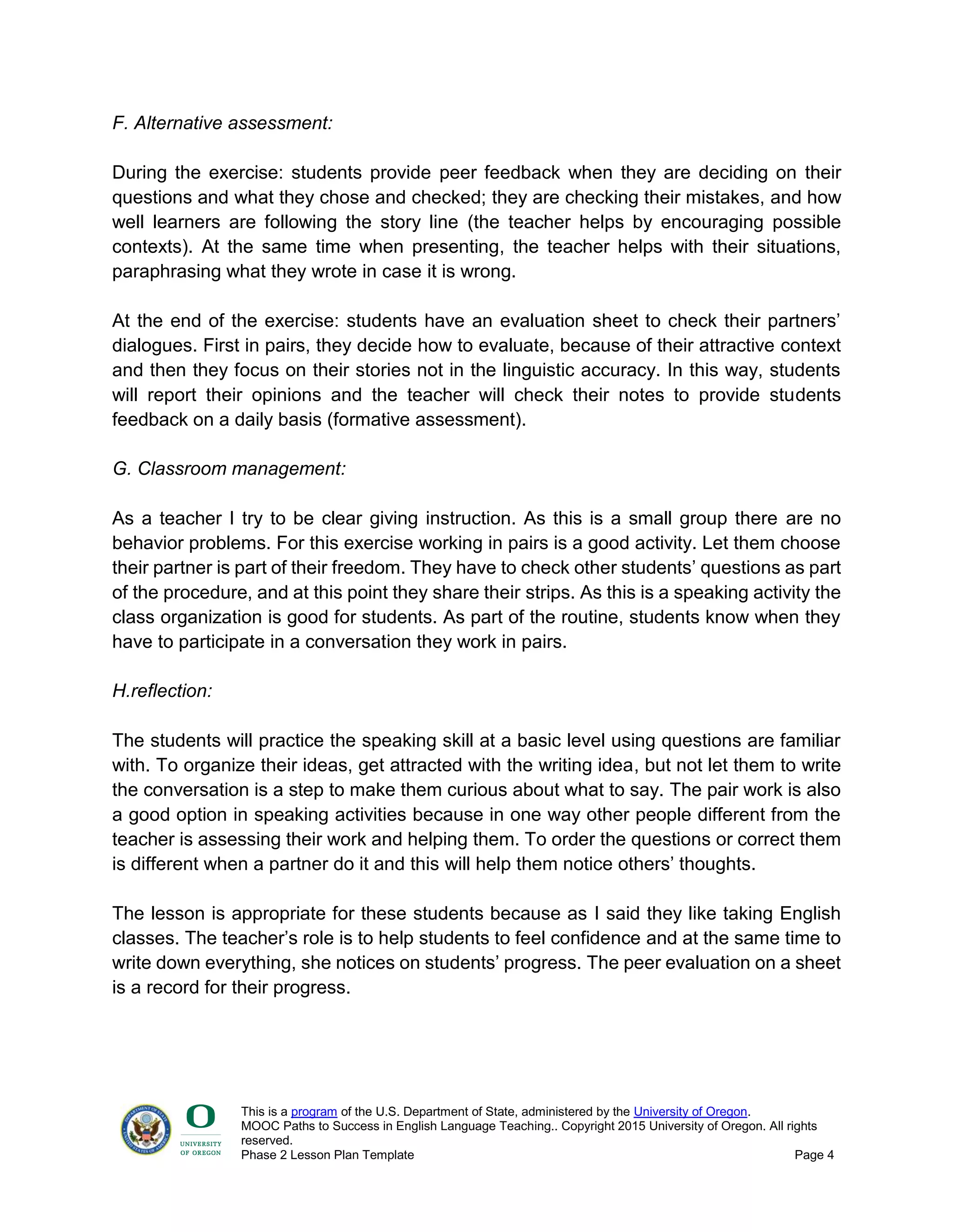 Phase 2 lesson plan template paths to success in english language ...