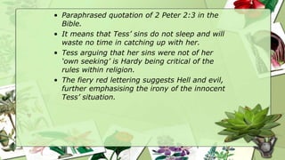 Tess of the D'Urberville's- Phase 2 Quote Analysis | PPTX ...