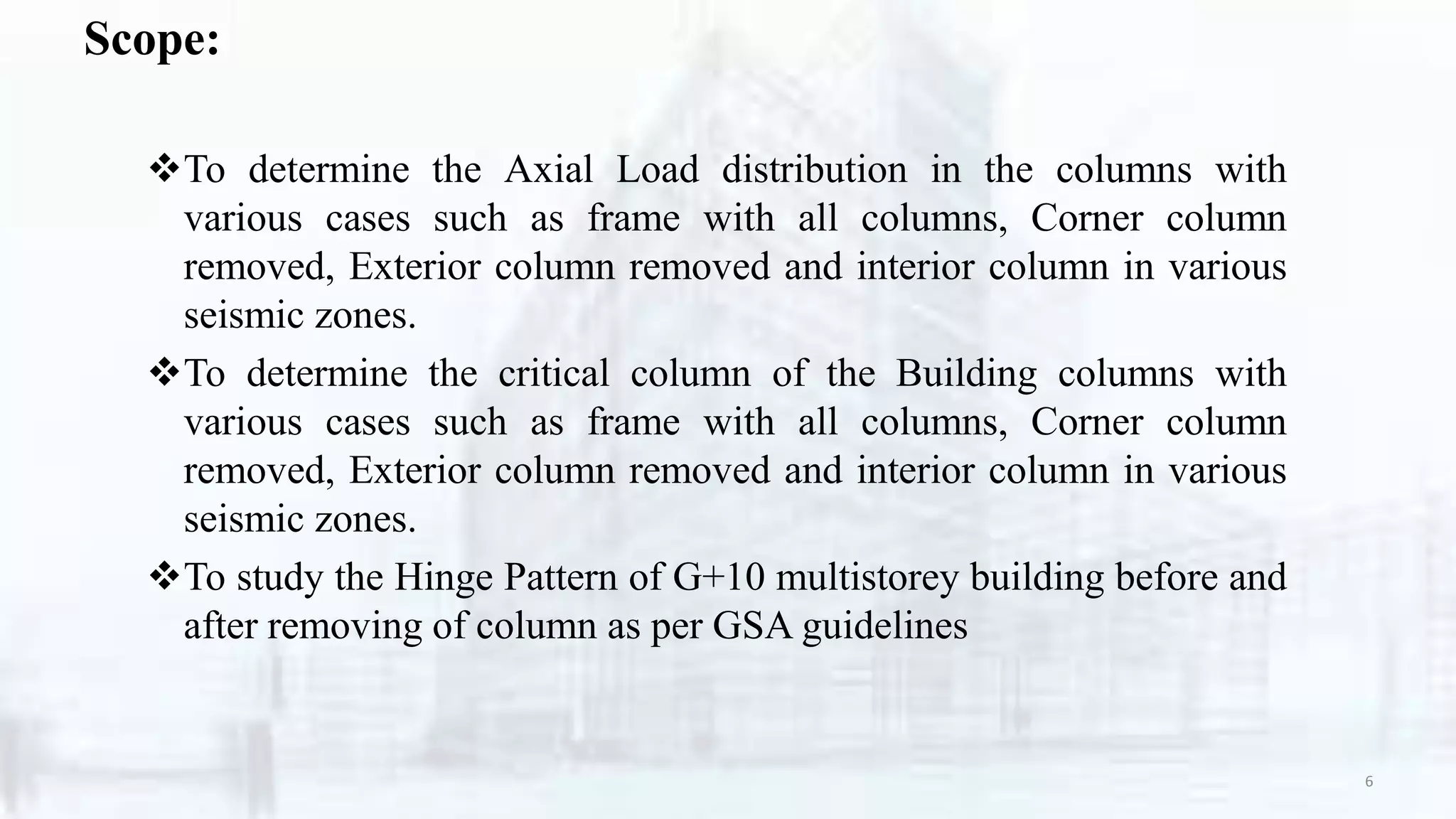 Progressive Collapse Of Reinforced Concrete Structures Using Etabs Pptx Civil Engineering