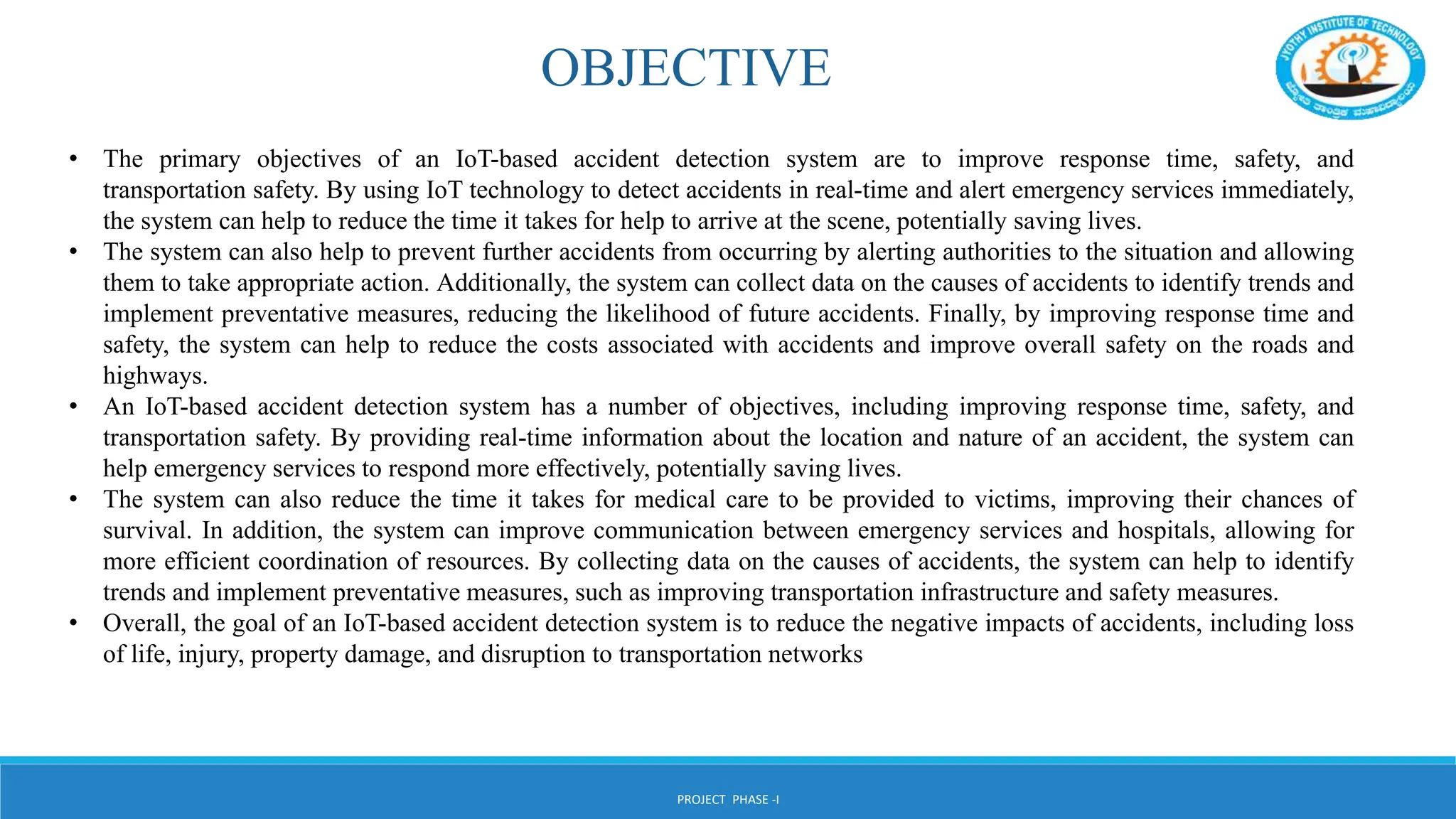 an IoT based automated accident alert system | PPTX