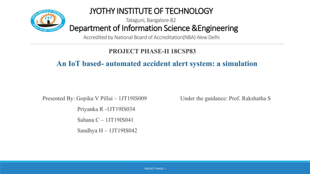 an IoT based automated accident alert system | PPTX | First Aid | Injuries