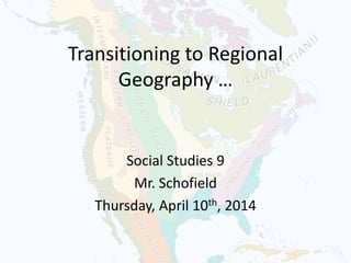 Regional Geography (1) | PPTX