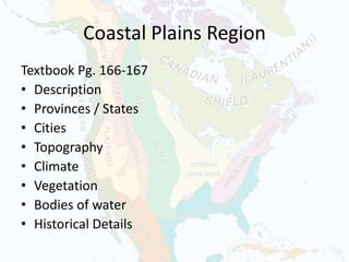 Coastal Plains Map