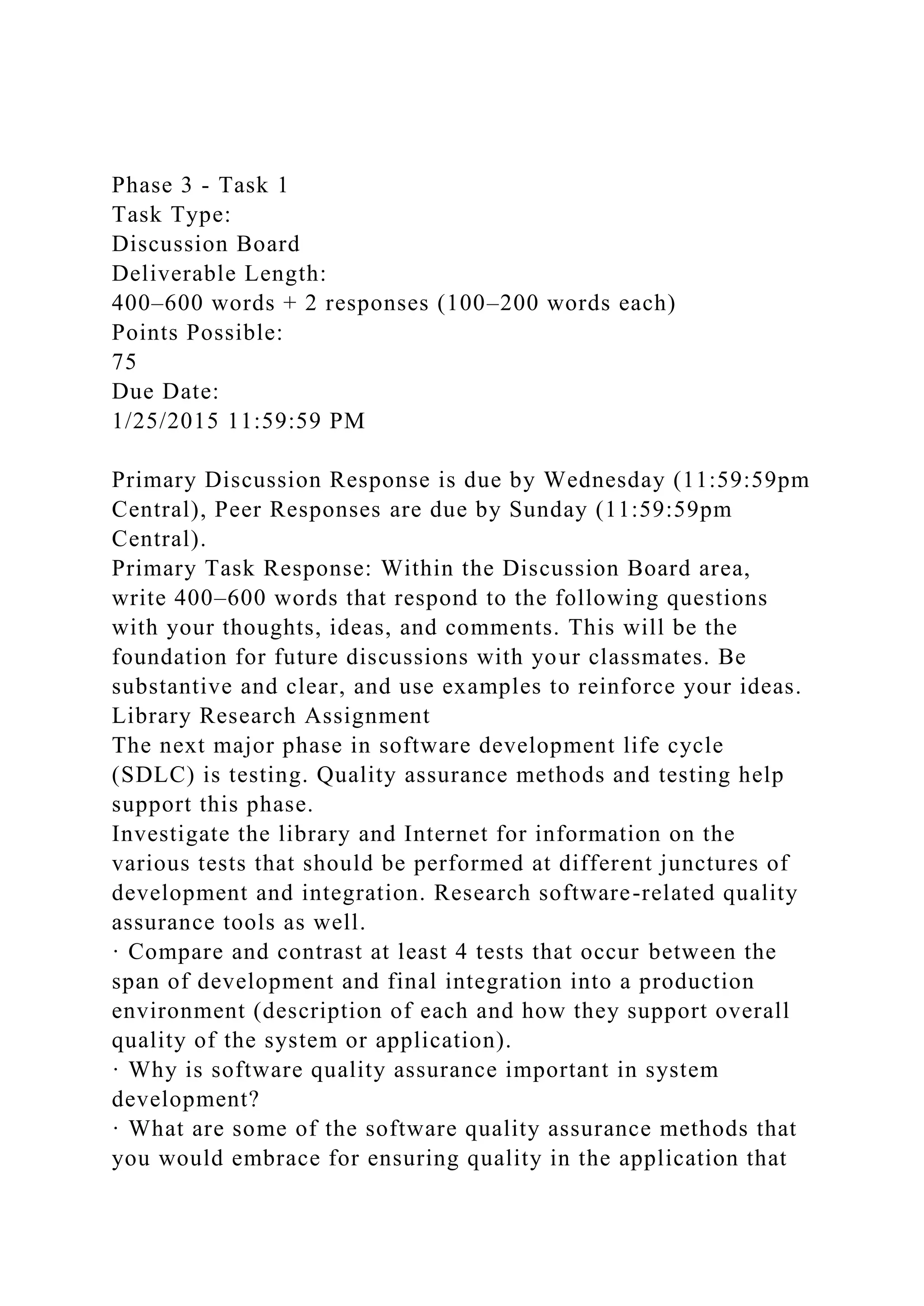 Phase 3 Task 1task Typediscussion Boarddeliverable Lengthdocx