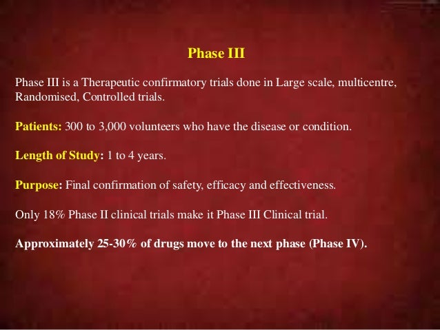 Clinical trials Phase3 ppt