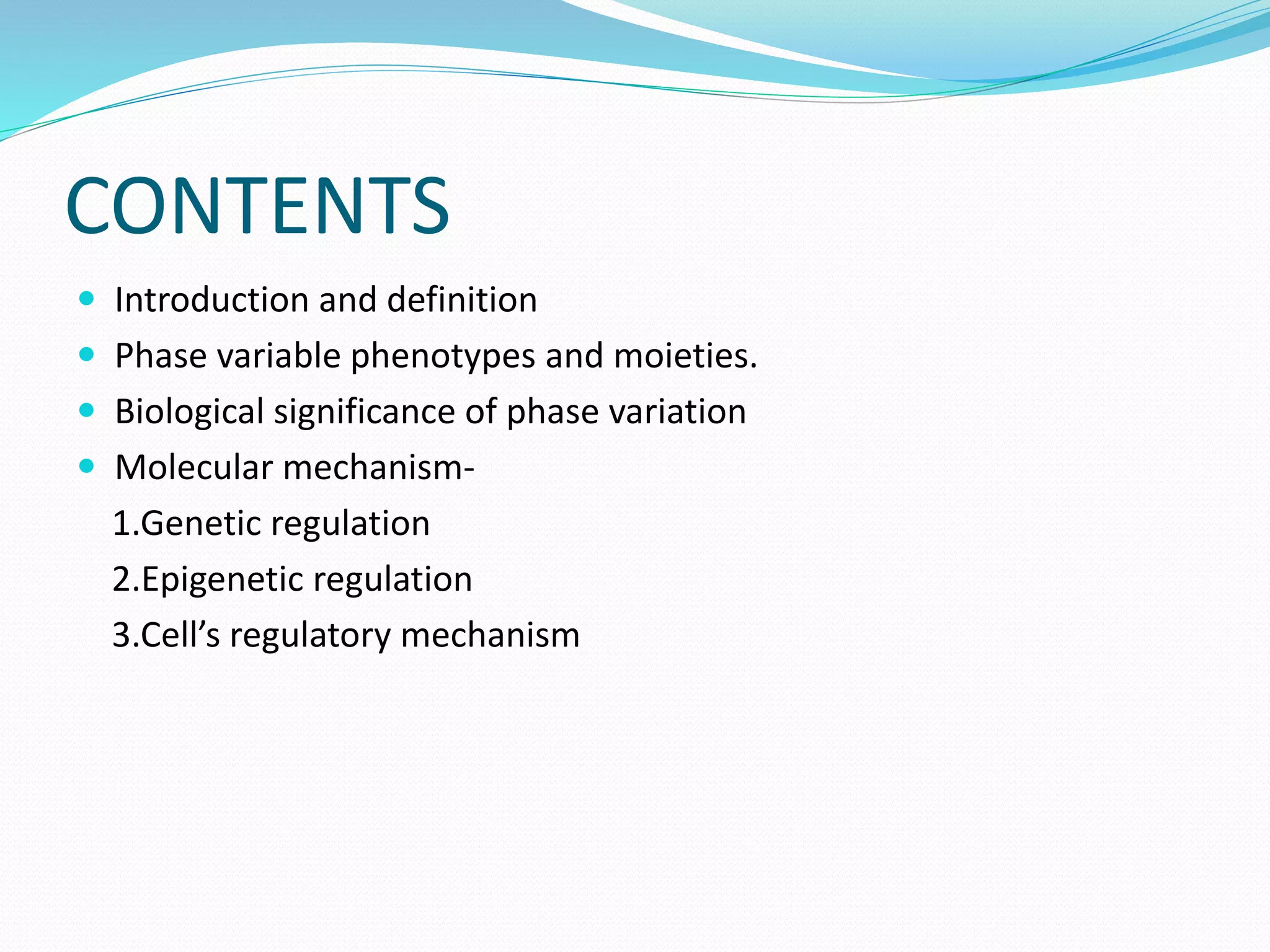 Phase and antigenic variations in bacteria | PPTX