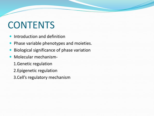 Phase and antigenic variations in bacteria | PPTX