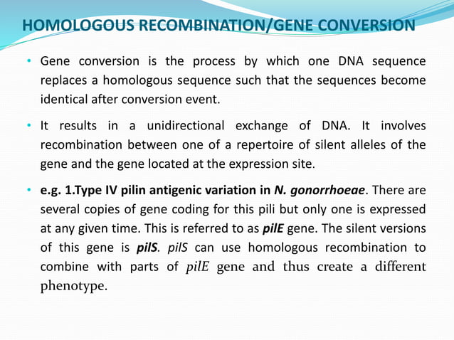 Phase and antigenic variations in bacteria | PPTX