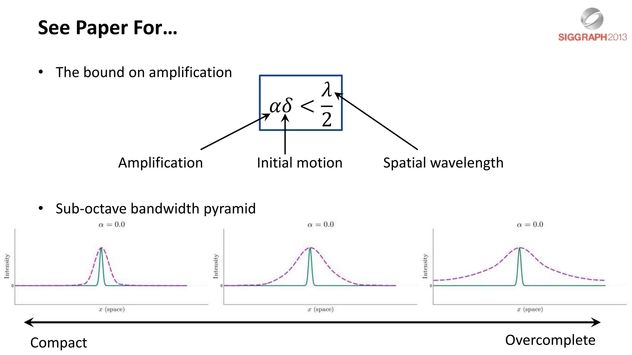 Motion Amplification PhaseBasedSIGGRAPH2013pres.pptx | 3-D Graphics | Computer Software and ...