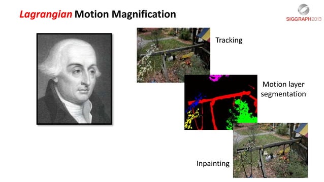 Motion Amplification PhaseBasedSIGGRAPH2013pres.pptx | 3-D Graphics | Computer Software and ...