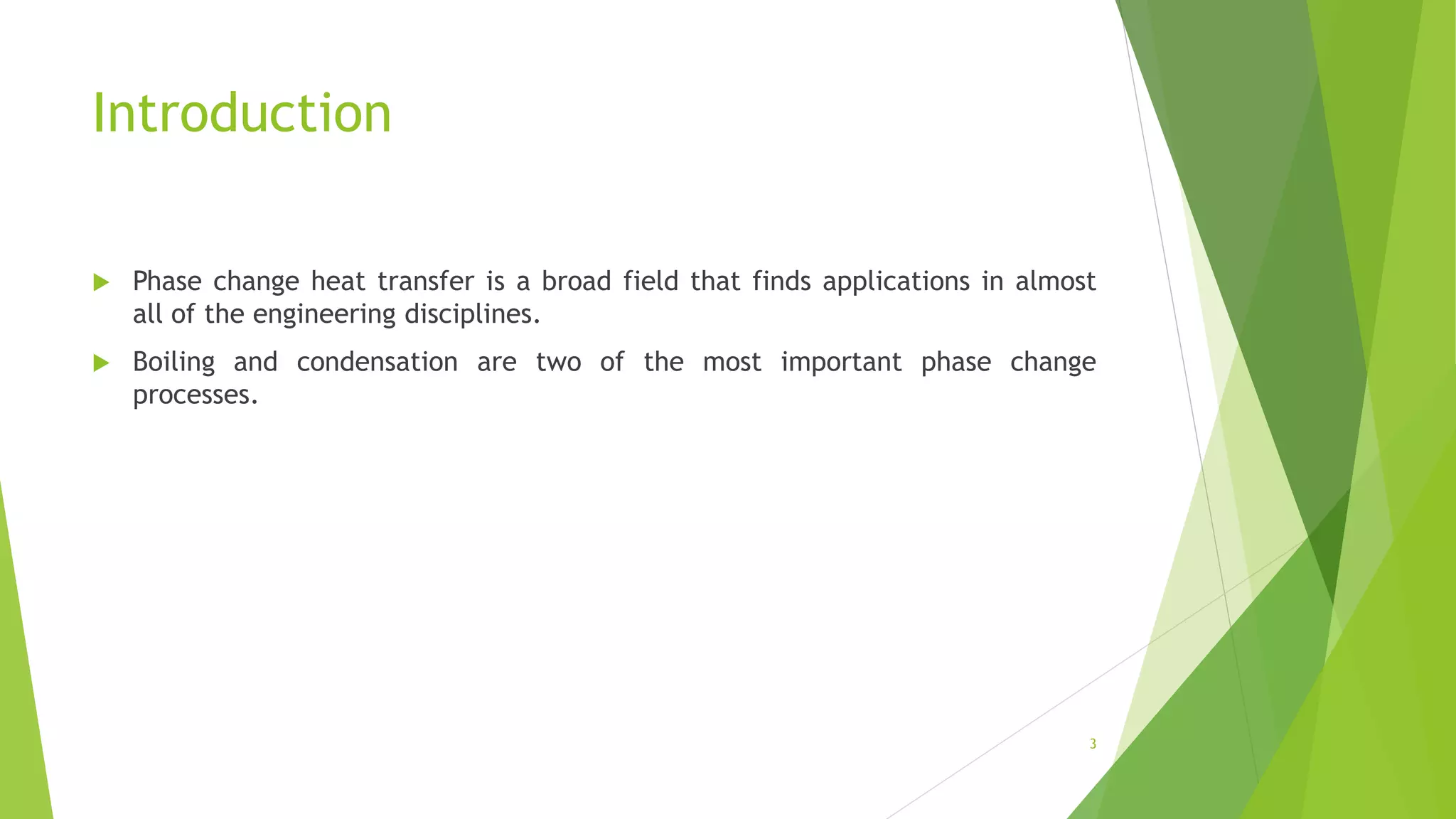 Phase change heat transfer | PPTX | Chemistry | Science