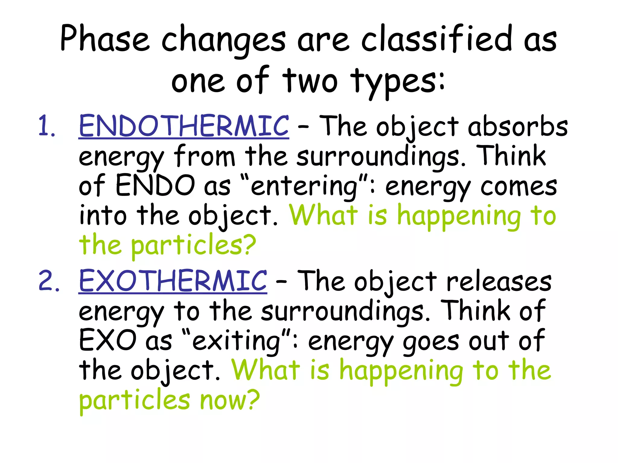 Phase changes | PPT