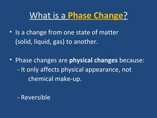 Phase changes | PPT