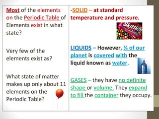 Power Notes - Phase Changes | PPT