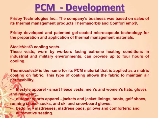 Phase changing materials | PPTX | Chemistry | Science